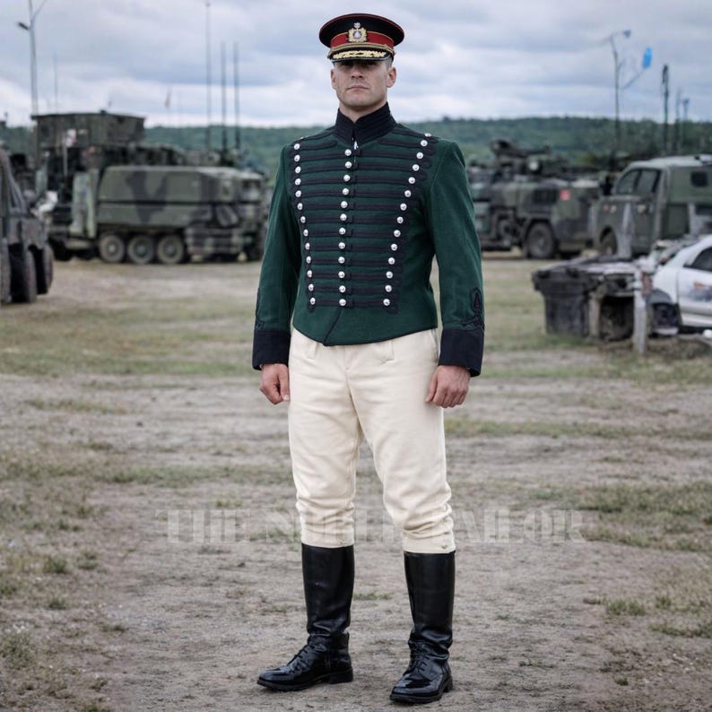 Men’s Richard Sharpe’s Military British 95th Rifles Breech Jacket ...