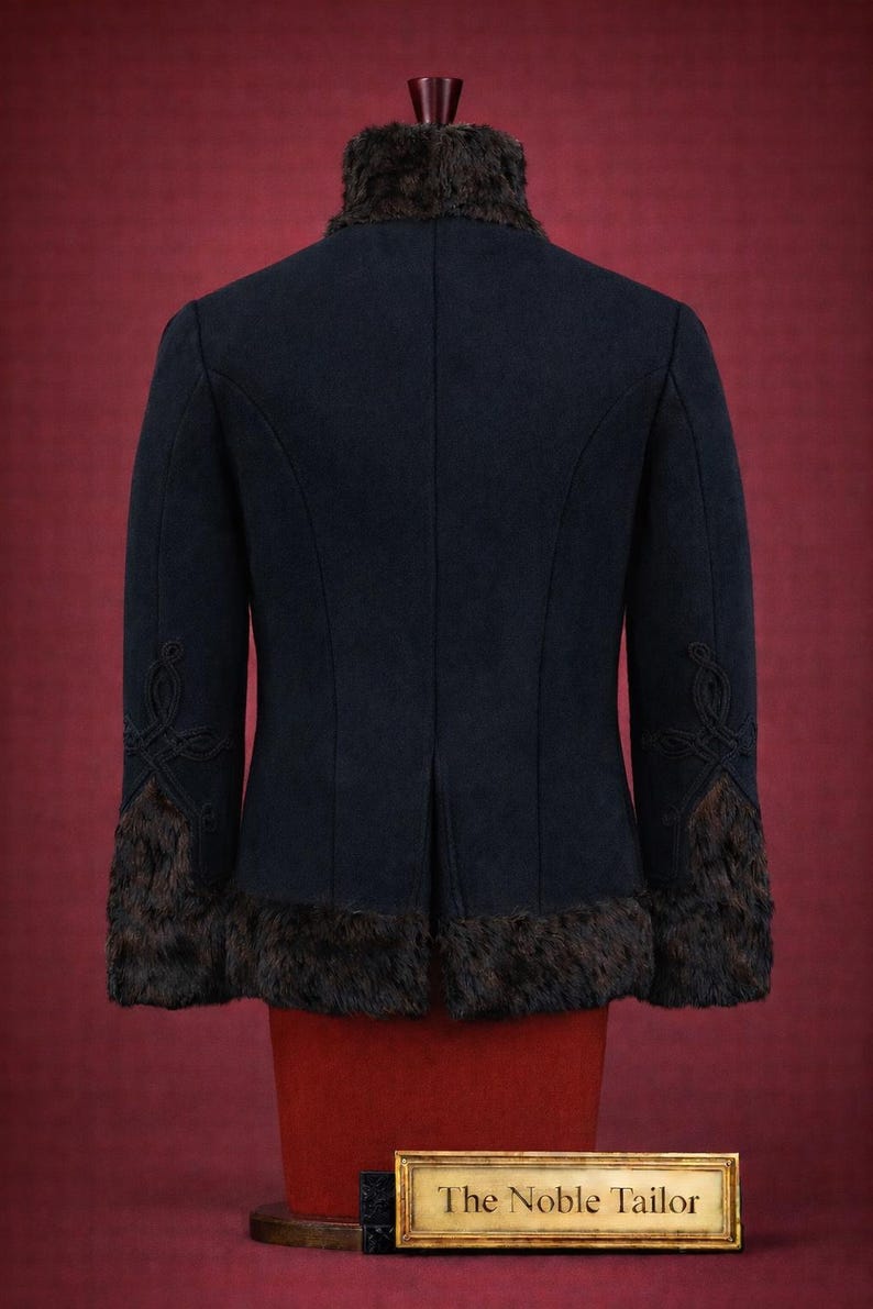 Men’s Royal Artillery Pelisse Jacket | Circa 1815 Classic Black Wool ...