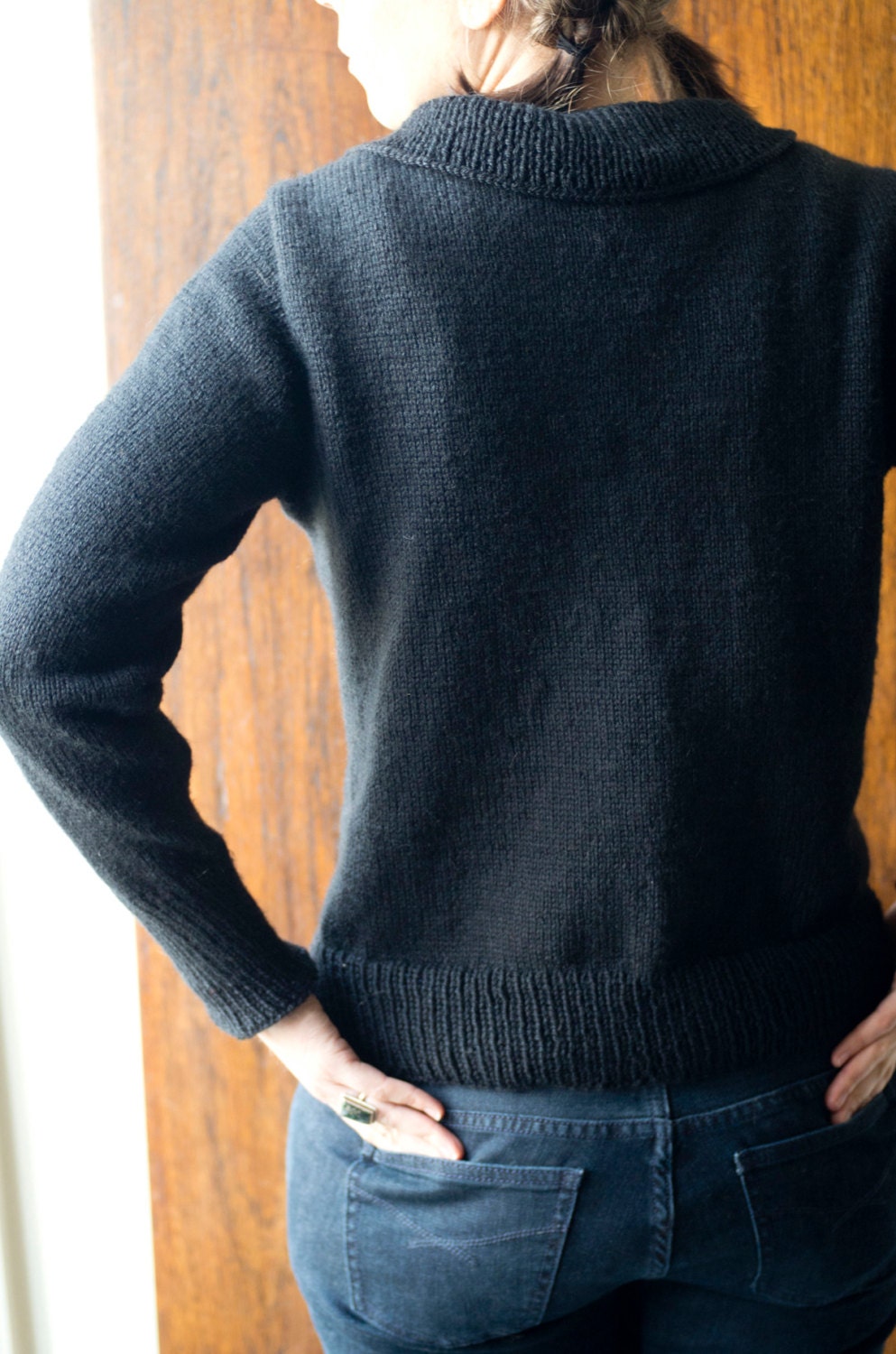 Knitting Pattern — Basic Black Sweater, Classic Women's Pullover — PDF ...