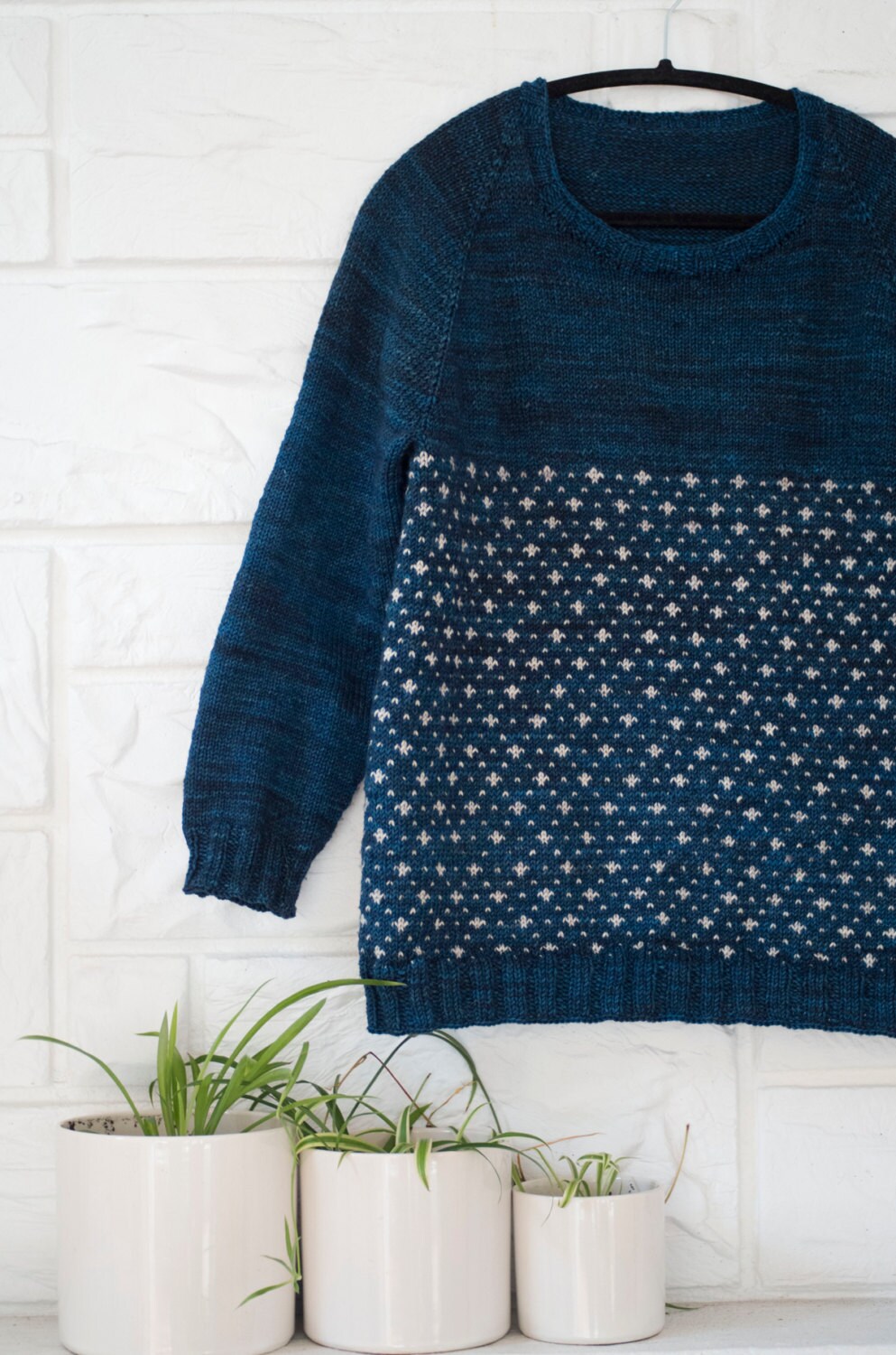 Knitting Pattern for the SNOWFALL SWEATER - Etsy