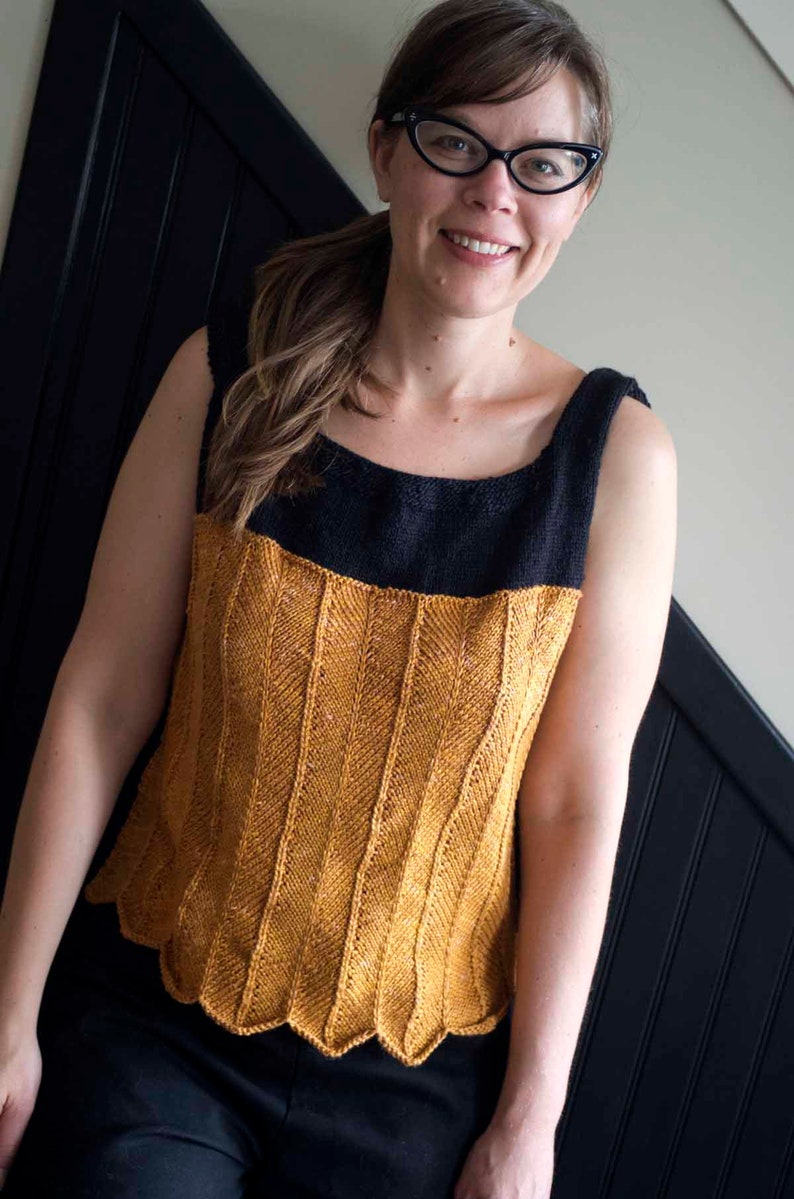 Knitting Pattern for the Sunbeam Sleeveless Top - Etsy