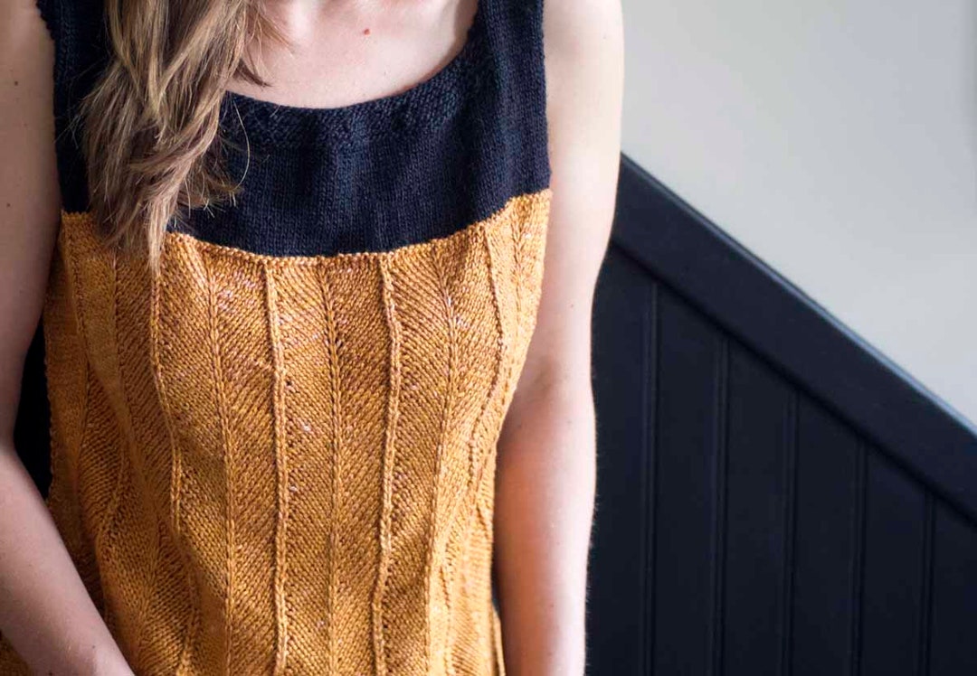Knitting Pattern — Sunbeam Sleeveless Top, Women's Summer Knit Top ...