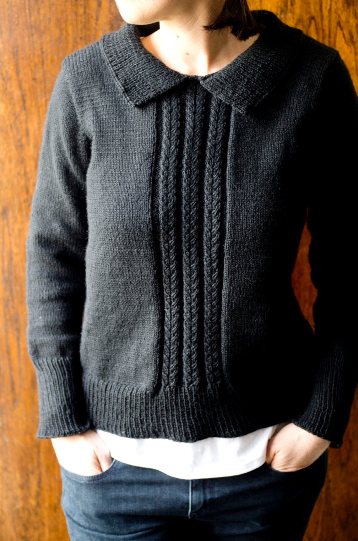 Knitting Pattern for the Basic Black Sweater - Etsy