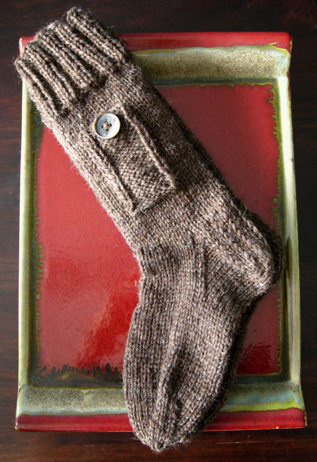 Knitting Pattern — Pocket Socks, Unique Ankle Socks With Pocket — PDF ...