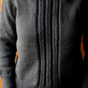Knitting Pattern — Basic Black Sweater, Classic Women's Pullover — PDF ...