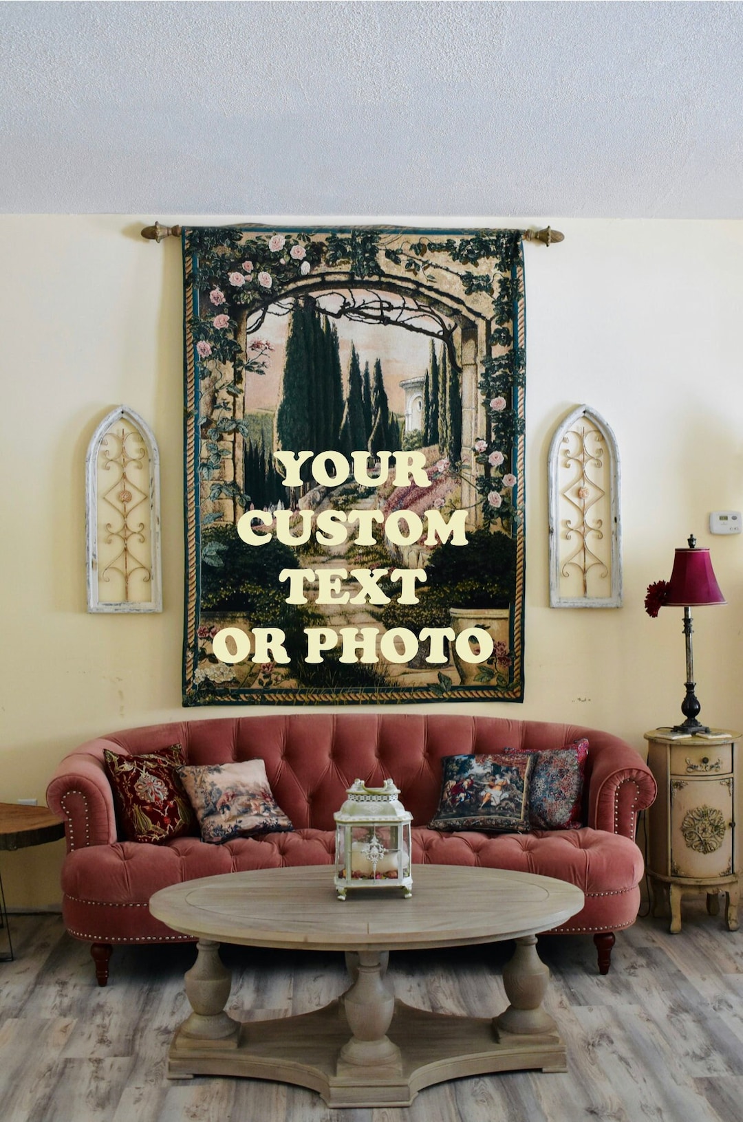 Personalized Photo Tapestry Custom Wall Hanging, Unique Wedding ...