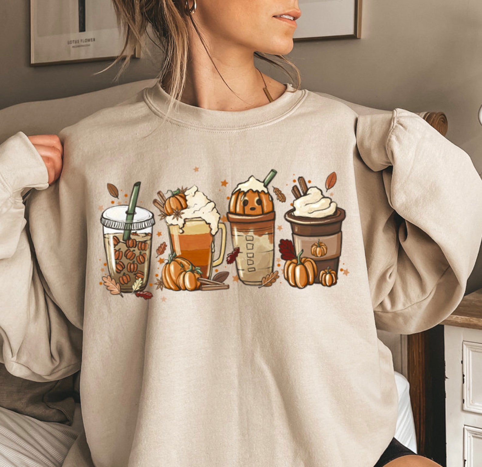 Fall Coffee Shirt Cute Fall Sweatshirt Coffee Lover Tee - Etsy