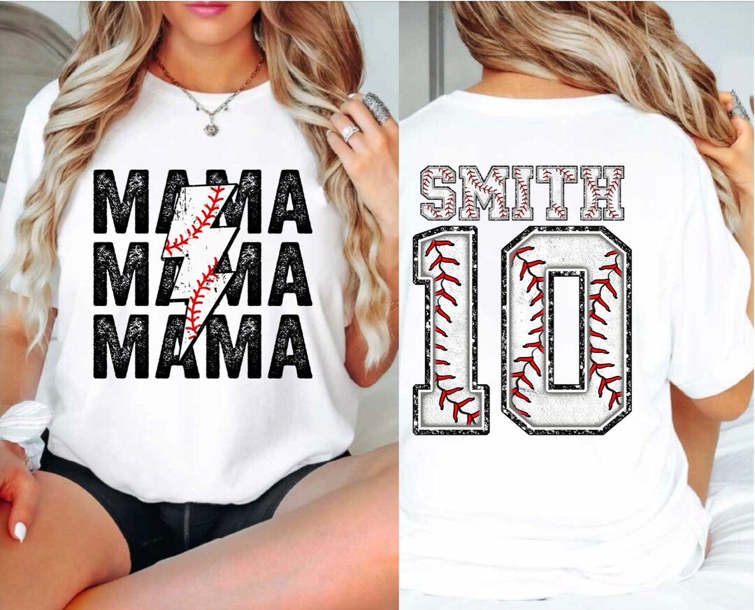 Custom Baseball Mom Shirt Mom Baseball Tee Baseball Top for - Etsy