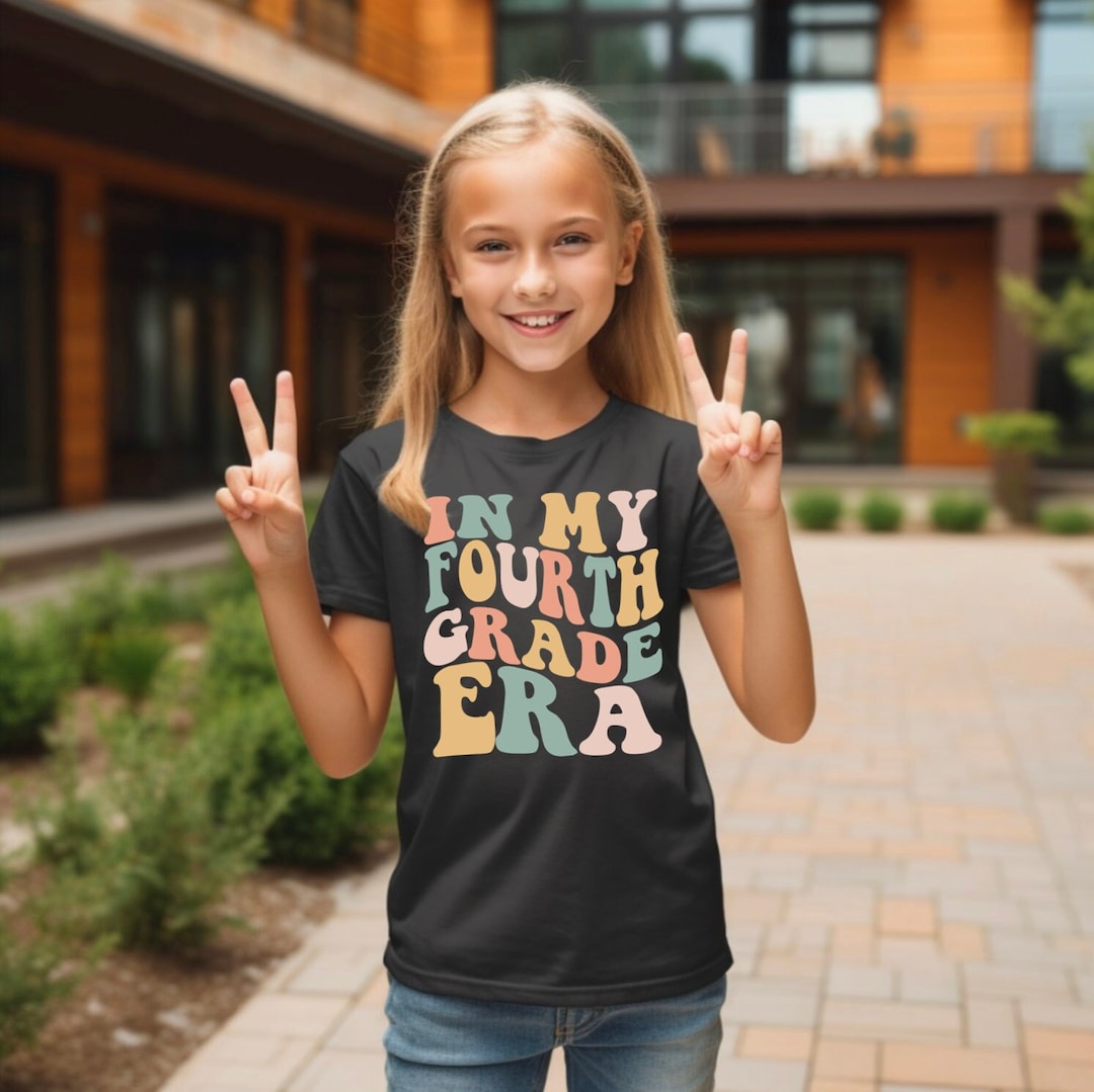 In My Fourth Grade Era First Day of School Shirt, Retro 4th Grade Shirt ...