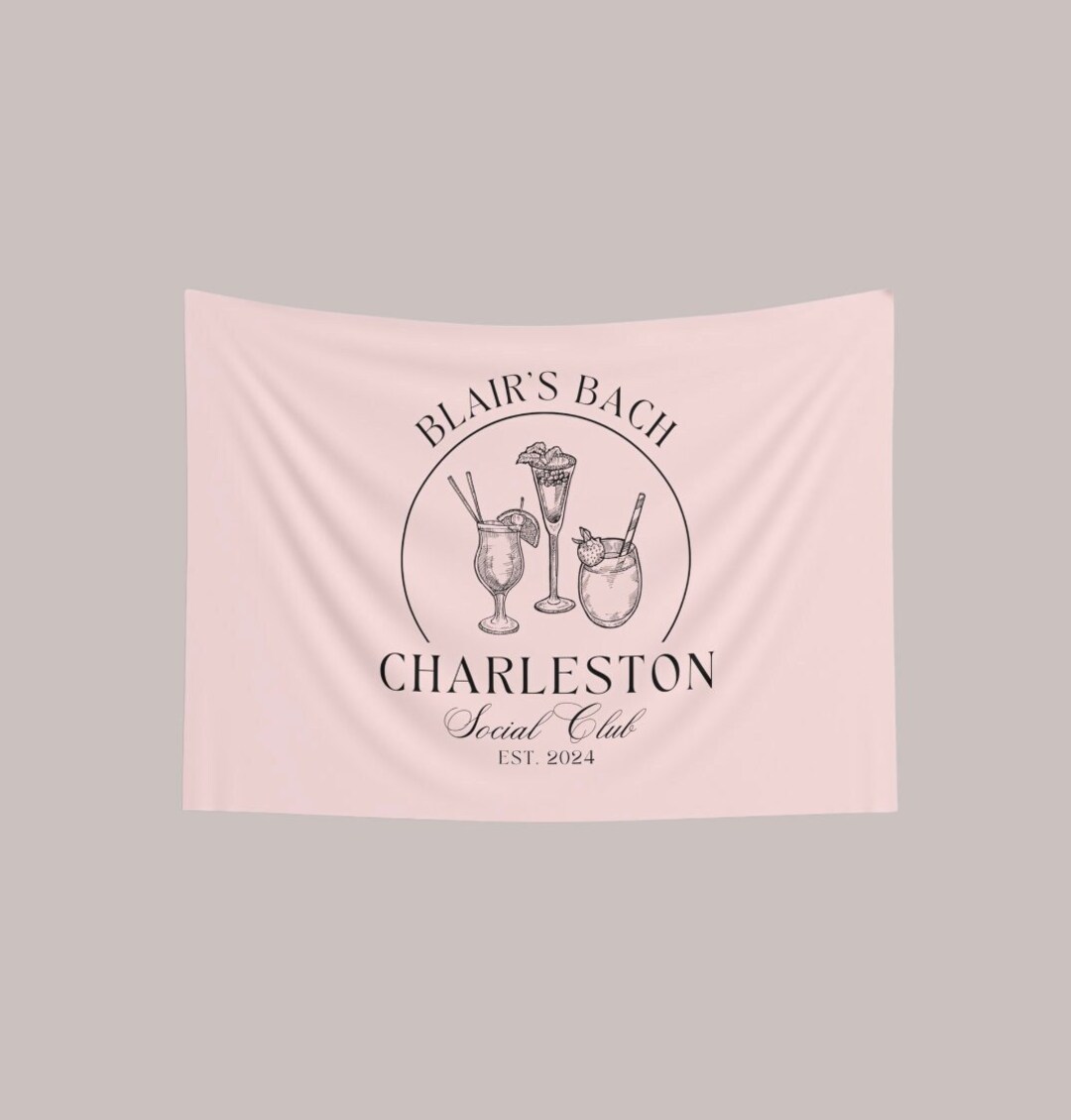 The Bach Club Banner, Custom Bachelorette Party Banner, Personalized ...