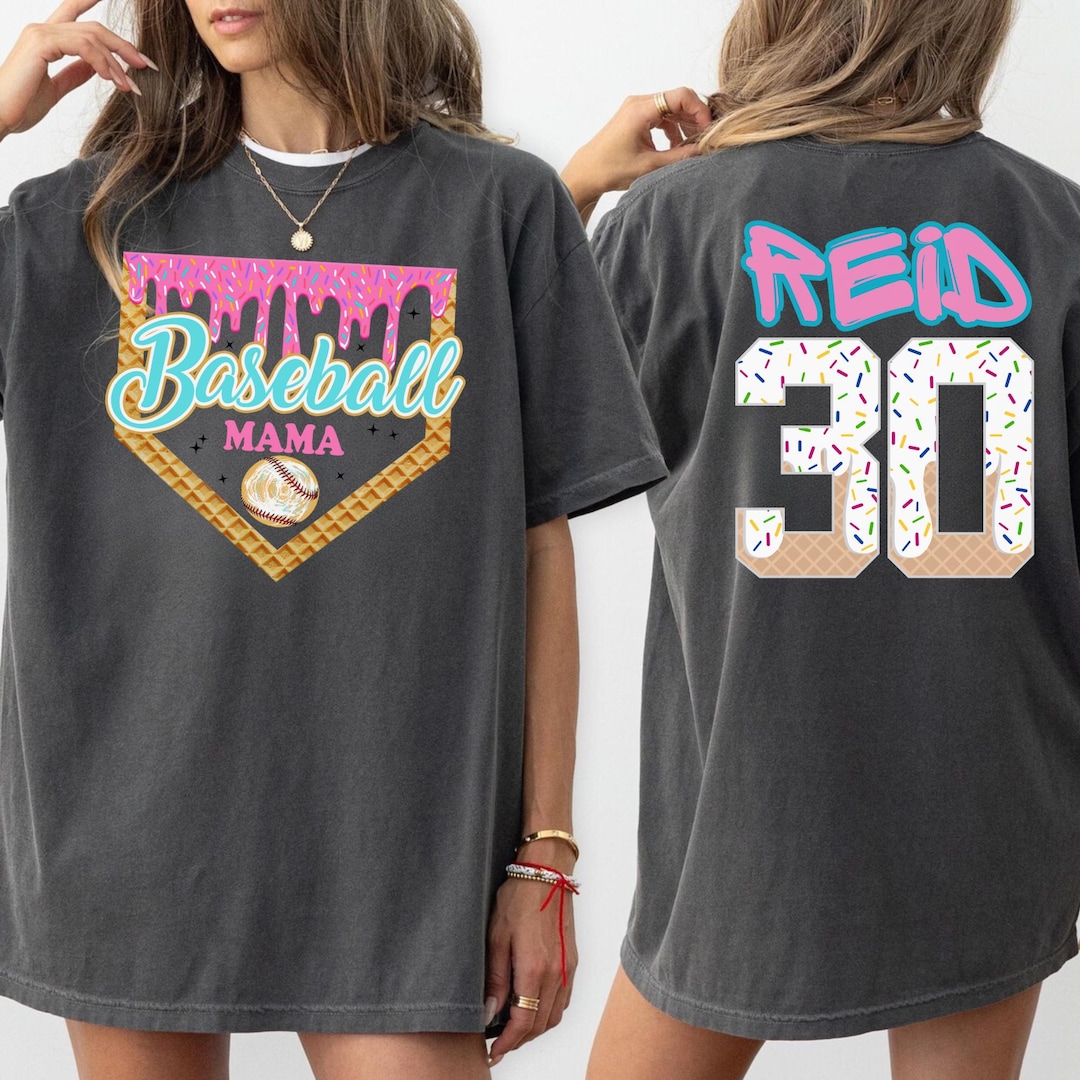 Personalized Baseball Drip Mama Shirt, Custom Baseball Jersey, Baseball ...