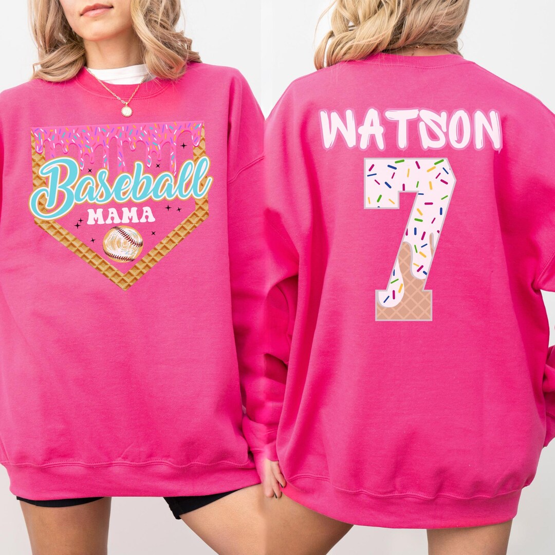 Personalized Baseball Drip Mama Shirt, Custom Baseball Sweatshirt ...
