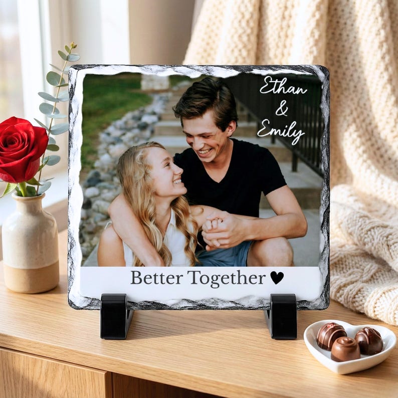 Custom Photo Slate Plaque – Personalized Stone Photo Gift Home Decor - Etsy