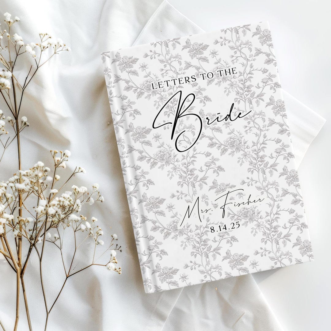 Custom Letters to Bride Book: Elegant Toile Wedding Keepsake - Etsy