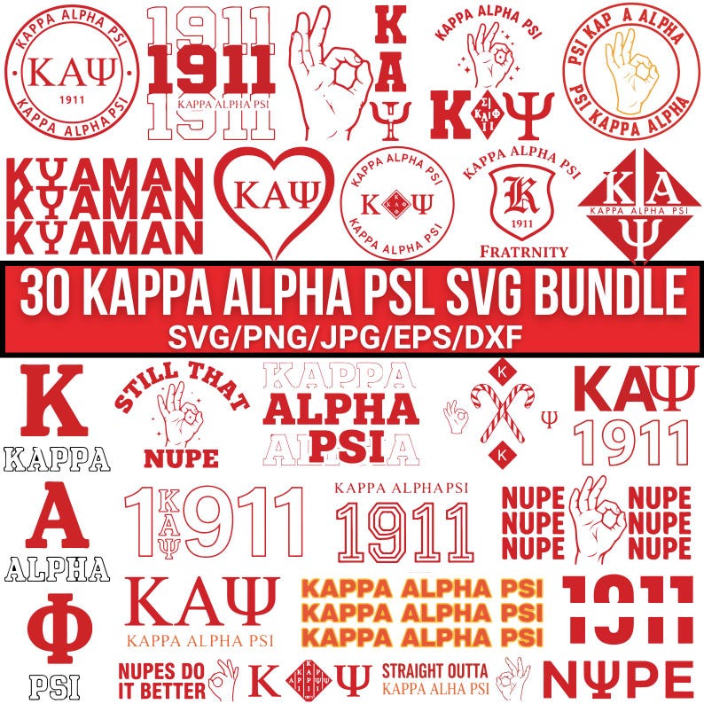 Kappa Alpha PSI Svg Png Bundle, Fraternity SVG, 1911 Hand Sign, PSI ...
