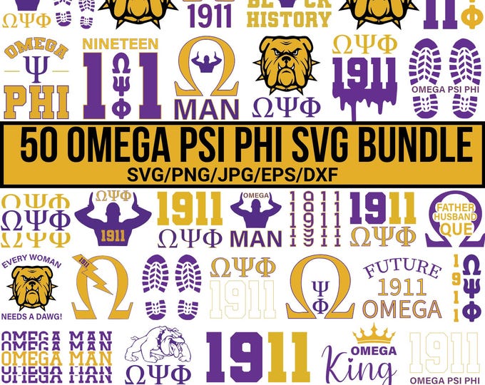 Omega Psi Phi SVG Bundle, Fraternity Designs, Greek Alphabet Svg ...