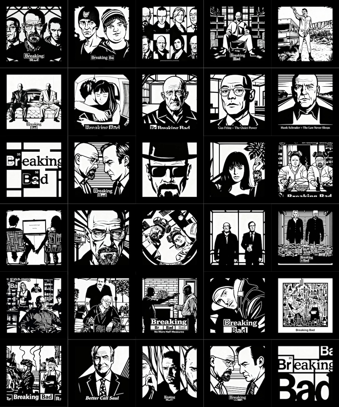Breaking Bad Bundle, Svg, Dxf, Design for CNC, Laser Cutting, Glowforge ...