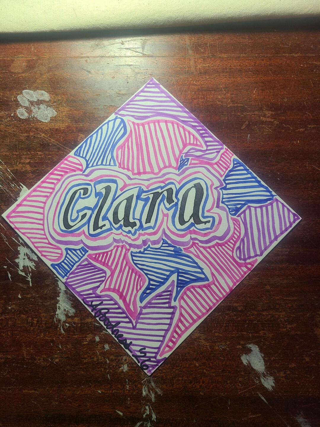 Custom Name Drawing. Decorative Wall Hanging. Awesome Gift! Handmade ...