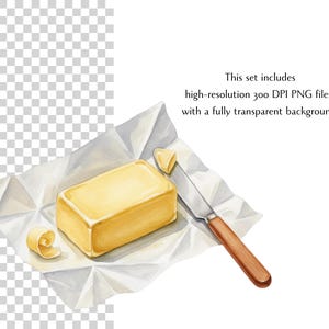 24 Brunch Bread Clipart PNG, Watercolor Breakfast Food Graphics ...