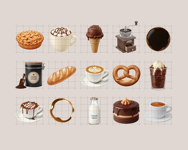 Coffee Emoji Sticker Pack | 30 Cute Ios 18 Stickers for iPhone ...