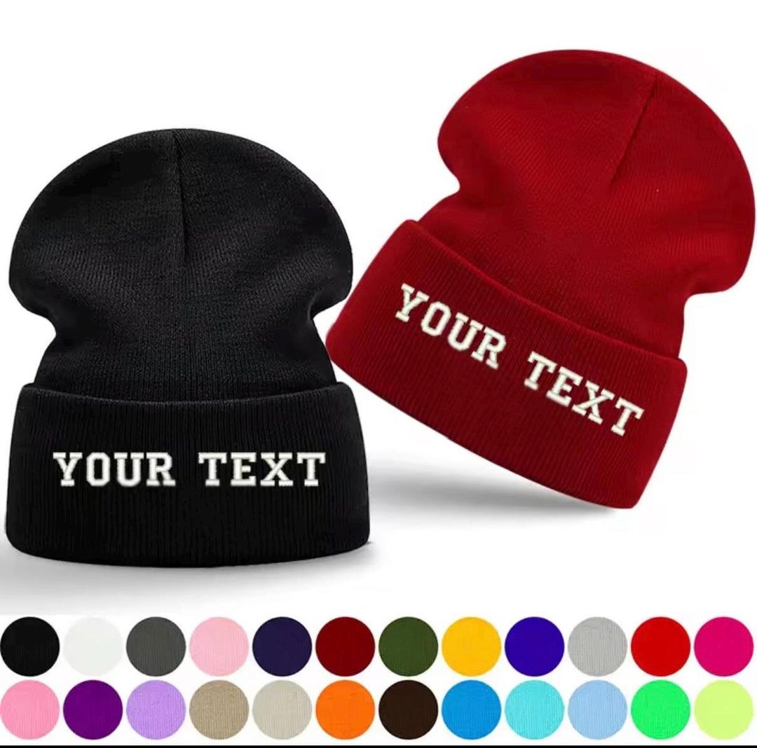 Custom Embroidered Beanie - Etsy