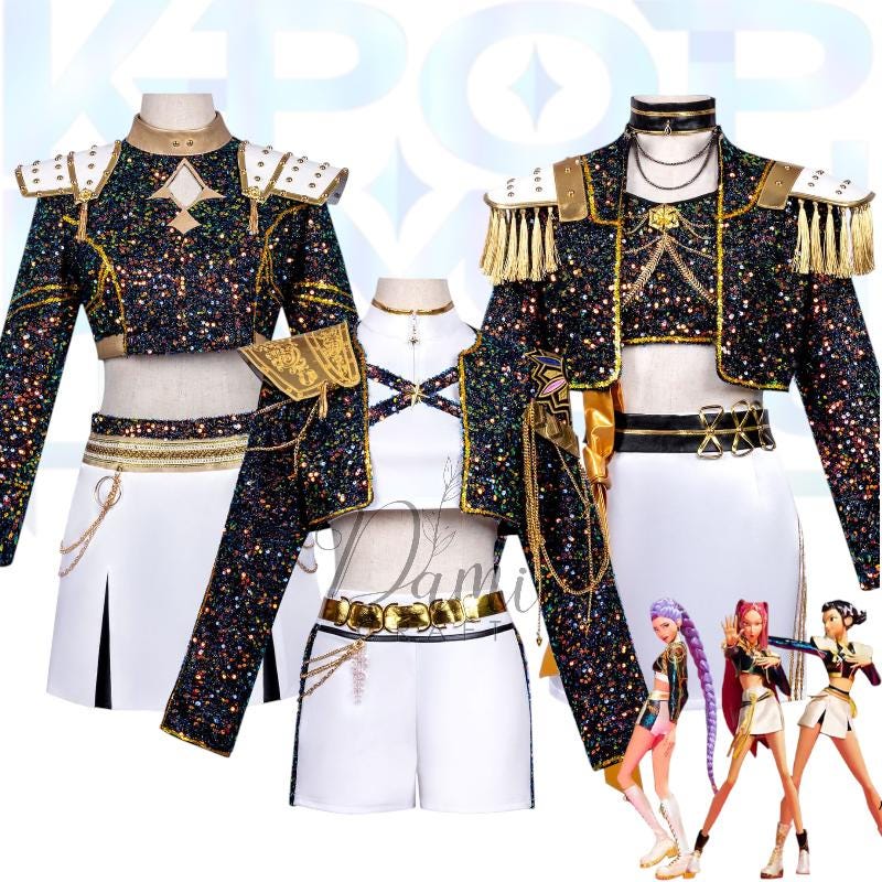 Huntrix kpop demon hunters golden costume - Etsy.de