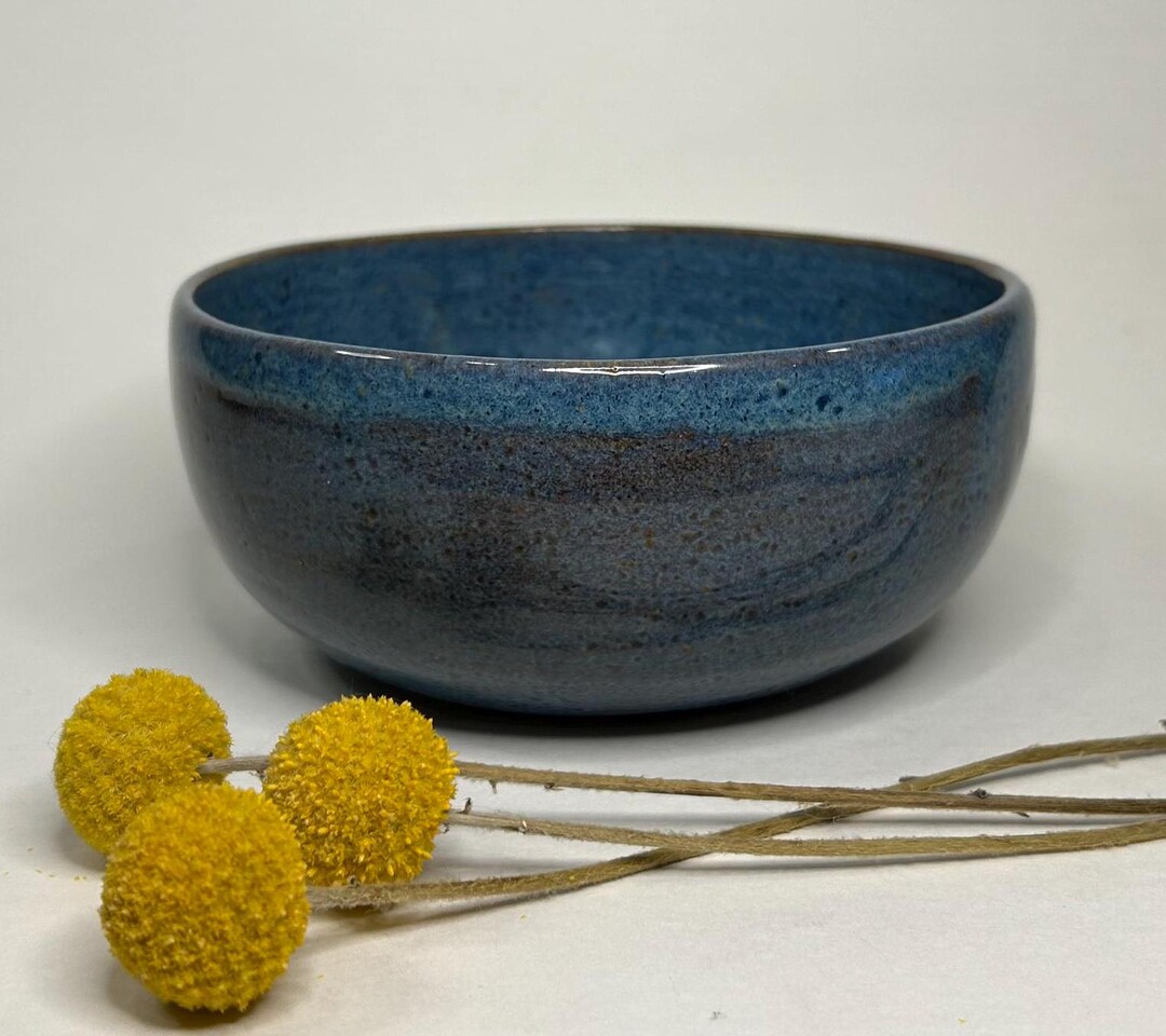 Dark Blue Pottery Bowl Individual Matching Bowls Available - Etsy