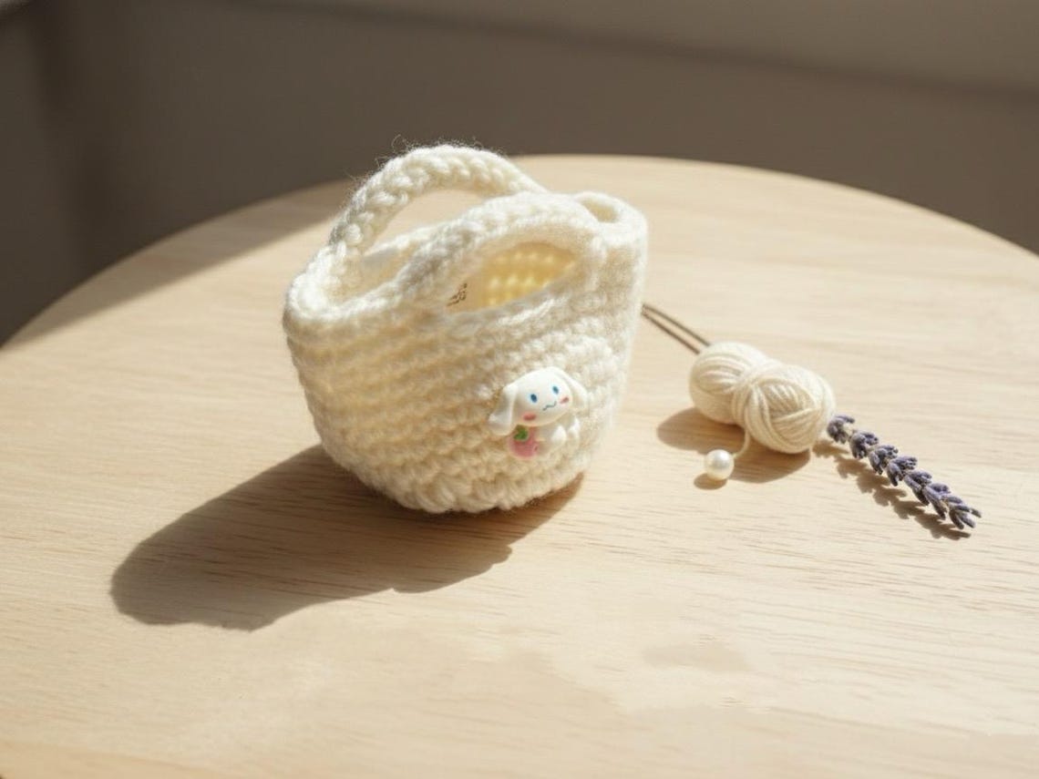 Mini Pouch Crochet Pattern PDF, Easy Beginner Crochet Bag Charm ...