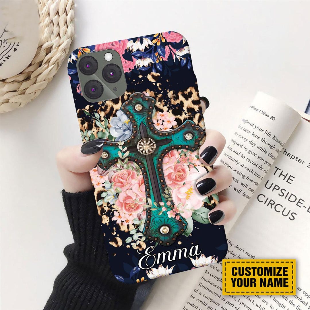 Customized Jesus Christian Cross Phone Case, God Always Beside You ...