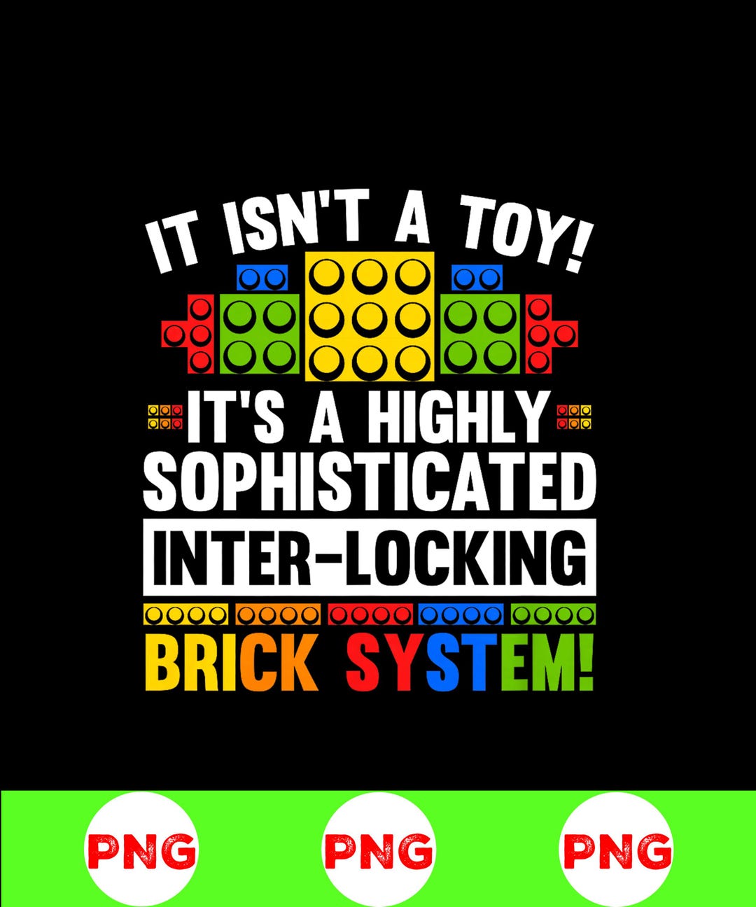 Master Builder Bricks Blocks Play Toys PNG, Building Block Digital File ...