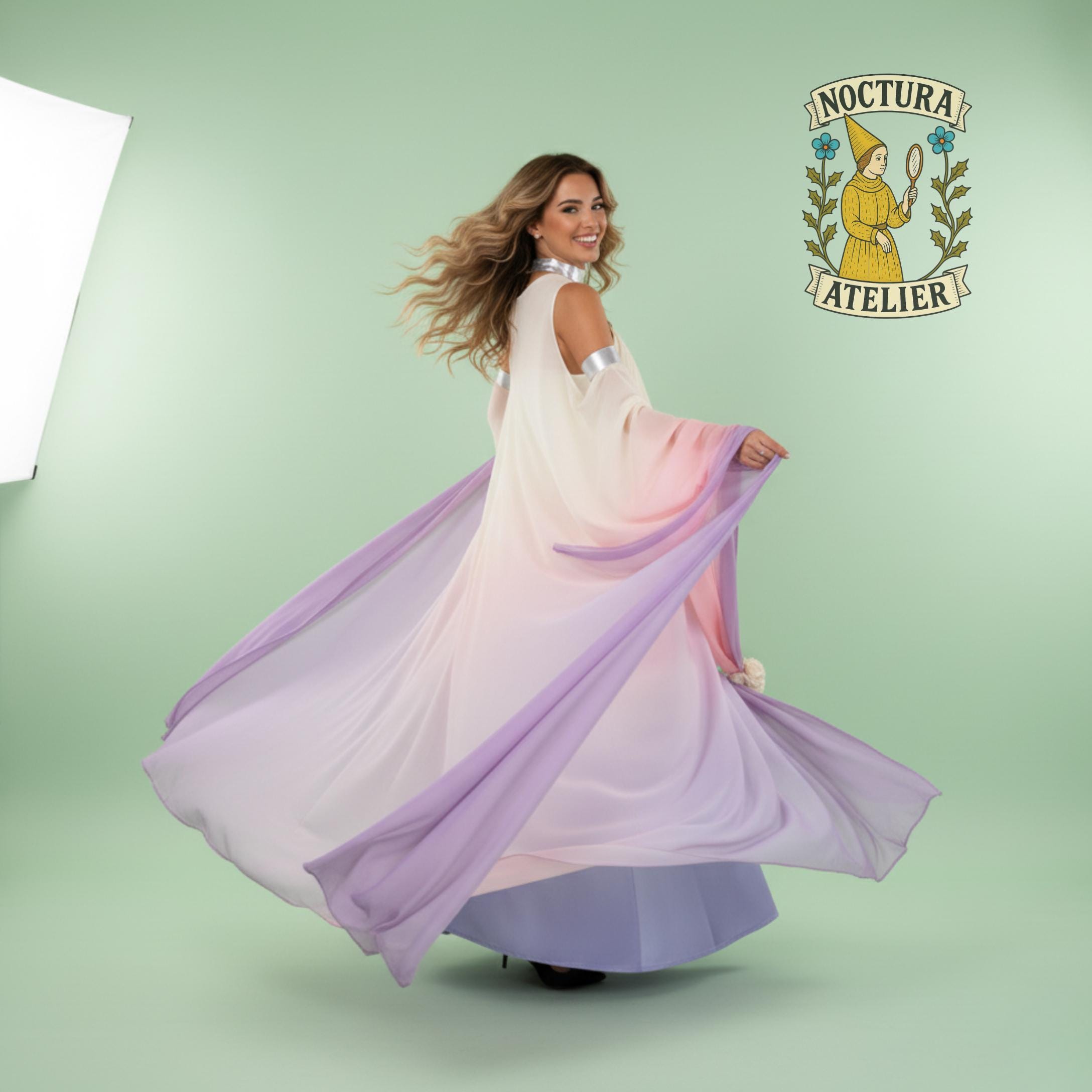 Celestial Elven Dress,galactic Princess Gown,sci-fi Royalty Costume ...