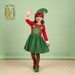 Kids Christmas Elf Costume,holiday Dress-up Cosplay,green Santa’s ...