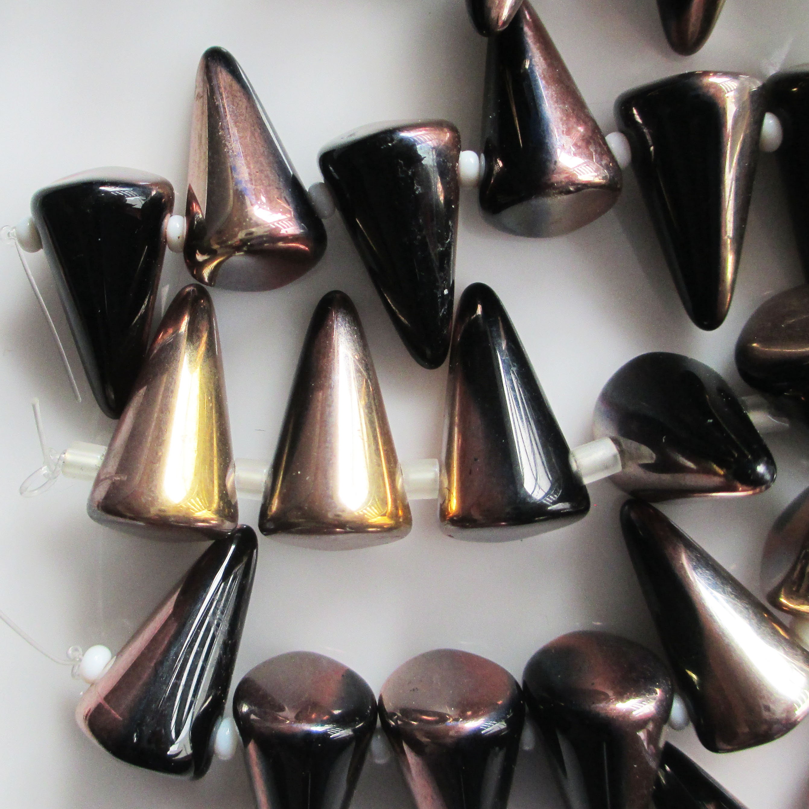 Gold and Black 1/2 and 1/2 Czech Glass Spikes Wow - Etsy