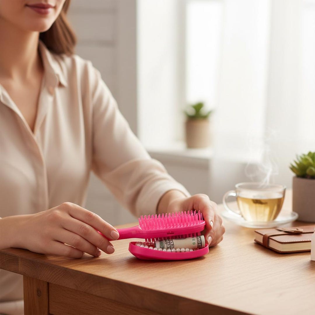 Secret Stash Hair Comb | Hidden Travel Storage Box - Etsy