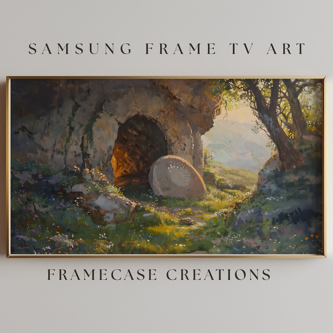 Empty Tomb Resurrection Art for Samsung Frame TV, Christian Easter Wall ...