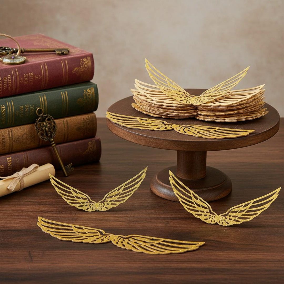 Gold Glitter Wizard Wings, Party Decor (20pcs) - Etsy