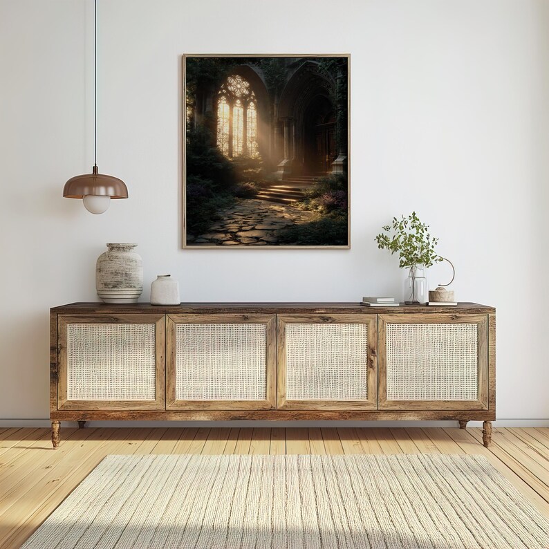 Retro Neo-classical Church Poster, Vintage Architecture Wall Art ...