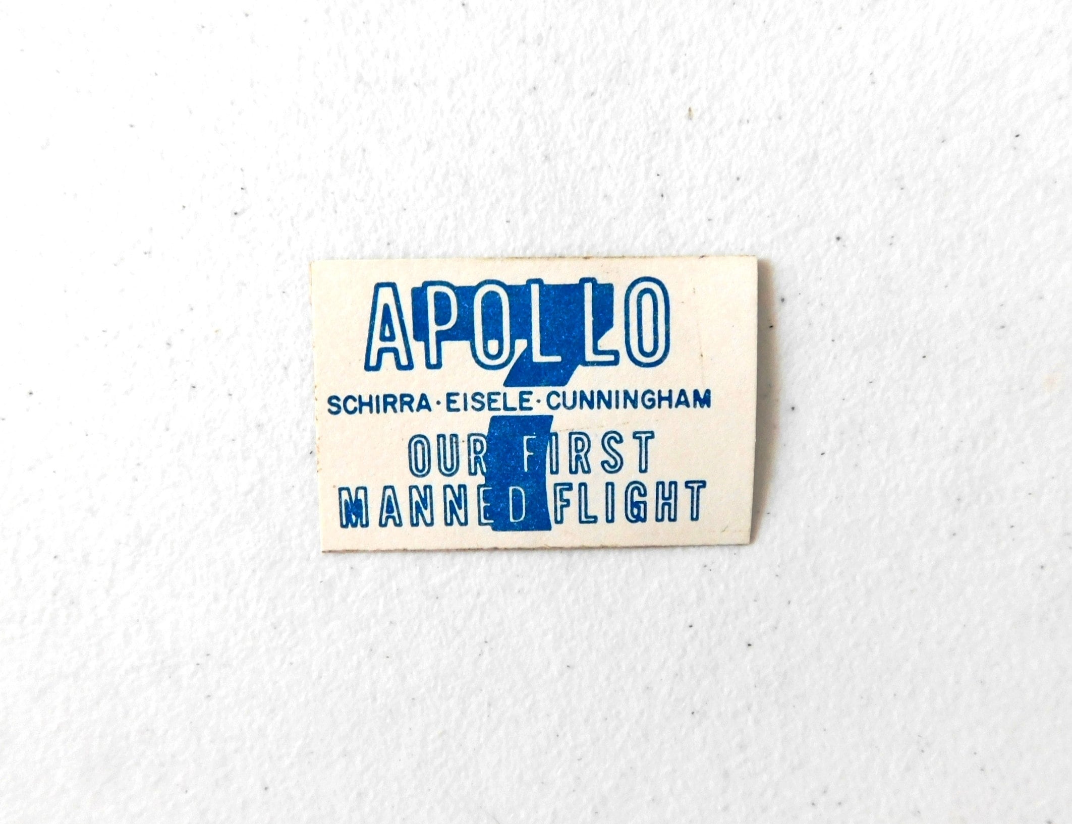 Original 1969 Apollo 11 and LEM 5 Patches With Flag and Apollo 7 ...