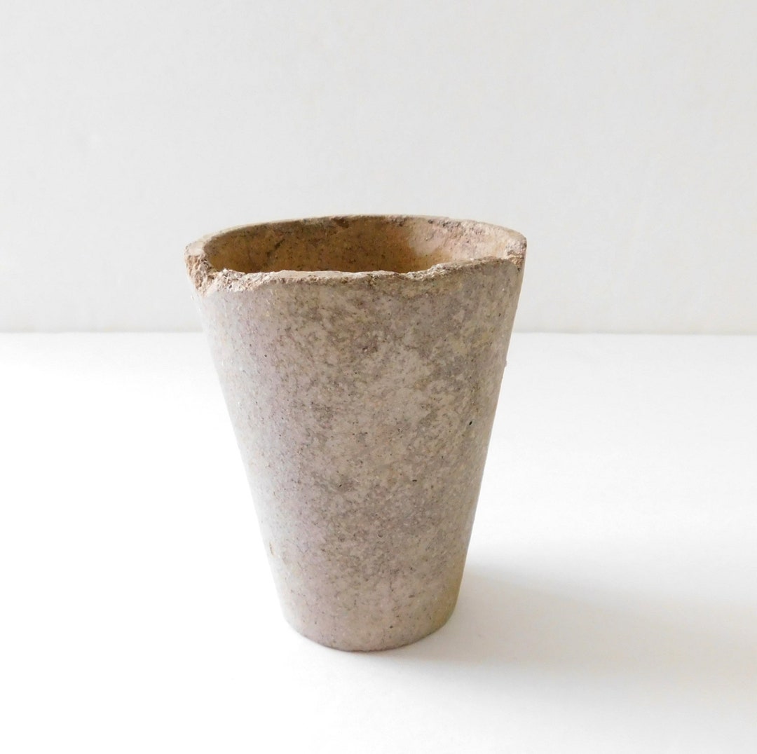 Crucible Cup 4 Inch Marked English Assay Cup Vintage Modern Minimalist ...