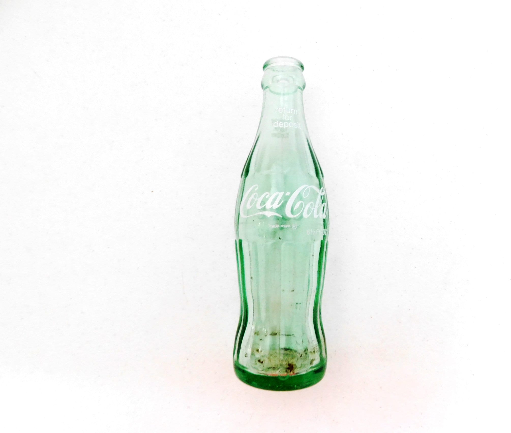 Empty Coke Glass Bottle