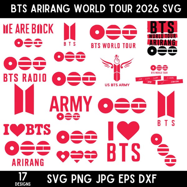 Bts Logo Tour Svg - Etsy UK