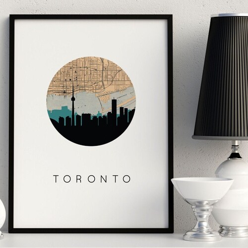 Toronto Print Toronto Skyline Toronto Art Canada Print - Etsy Canada
