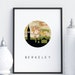 Berkeley Poster, Berkeley Map Art, Berkeley Art, Berkeley California ...