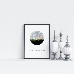 Chattanooga Tennessee Wall Art, Tennessee Art Print, Chattanooga ...