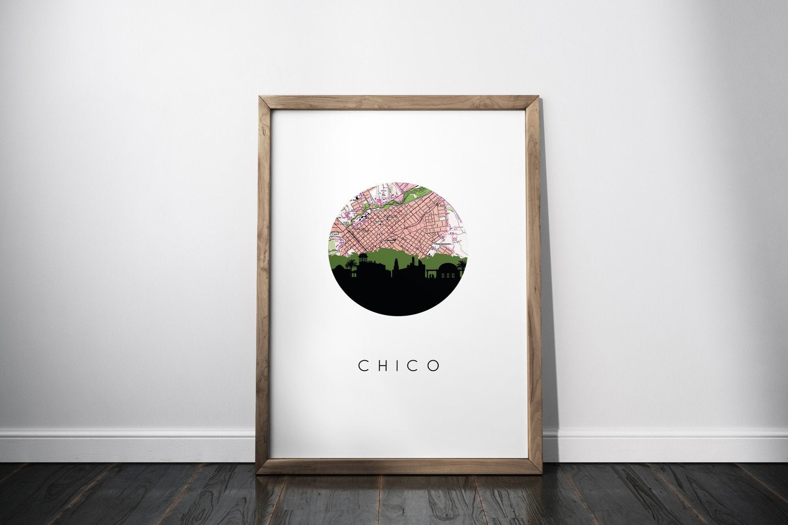 Chico California Wall Art Chico CA Art Print West Coast Wall | Etsy