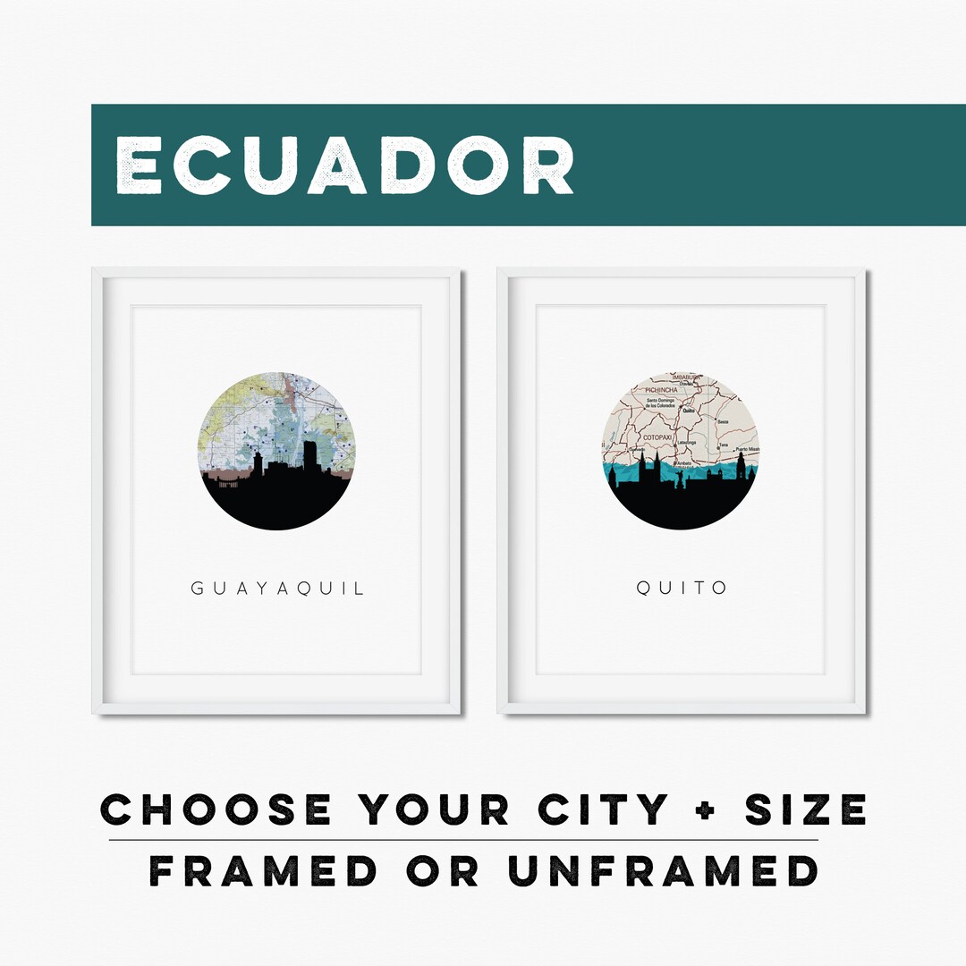 Ecuador Art Print, Quito Ecuador Art, Guayaquil Ecuador Decor, Ecuador ...
