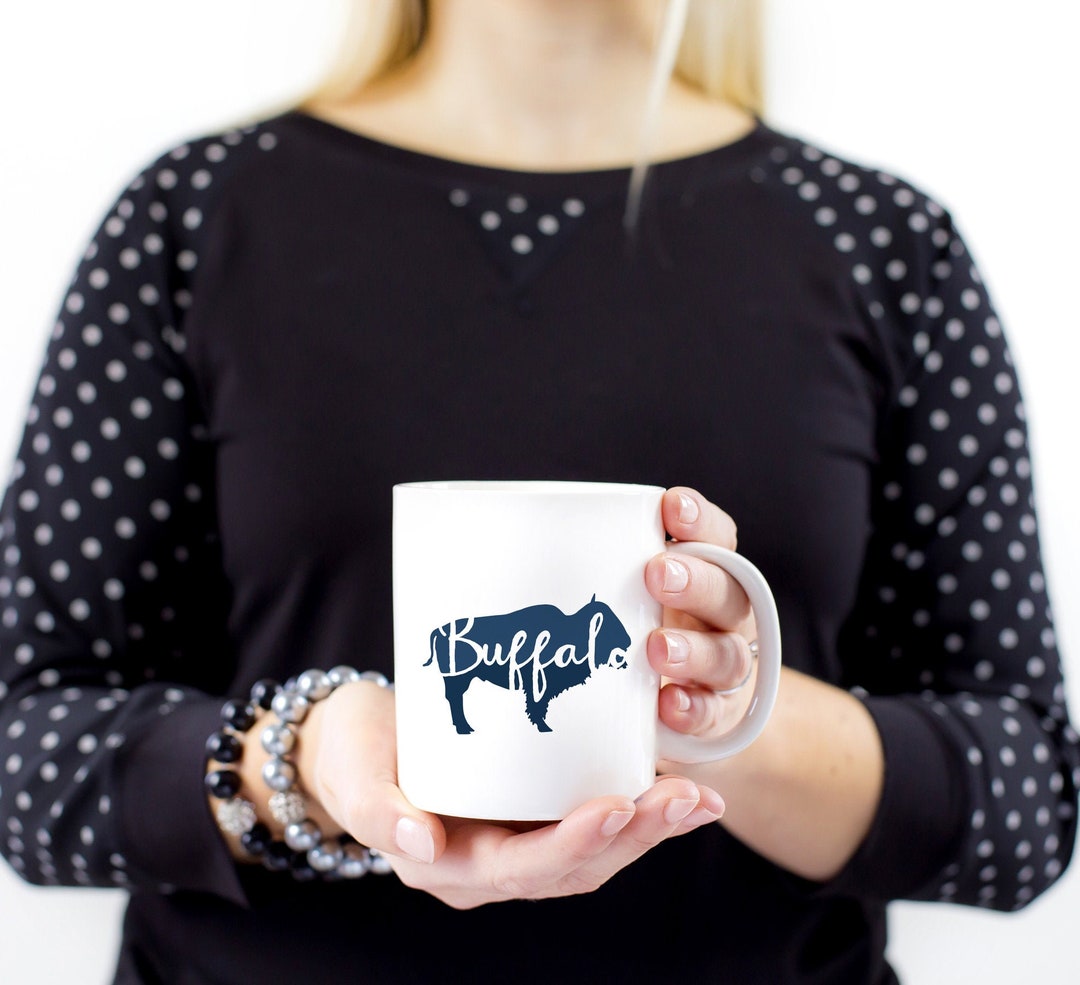 Buffalo Mug, Blue Buffalo Coffee Mug, Buffalo, NY, Buffalo, New York ...