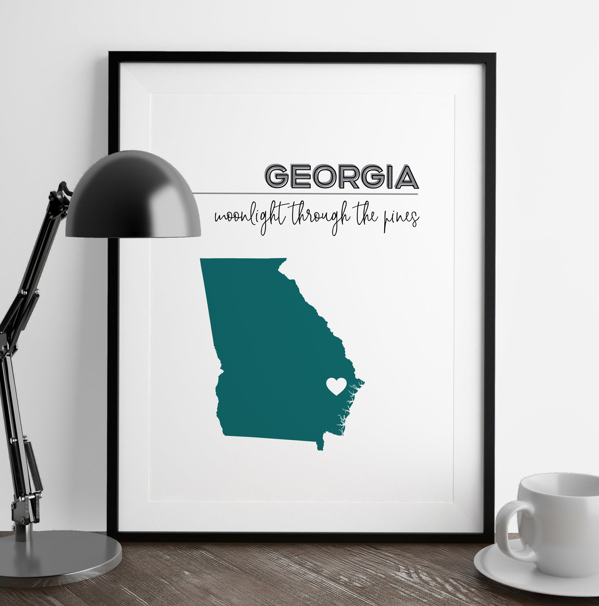 Custom Georgia wall art Georgia southern decor Athens | Etsy