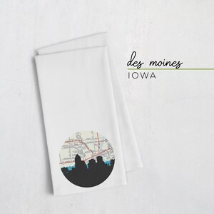 Iowa State Gifts, Iowa Map Gifts, Ames Iowa Map Towel, Des Moines Iowa ...