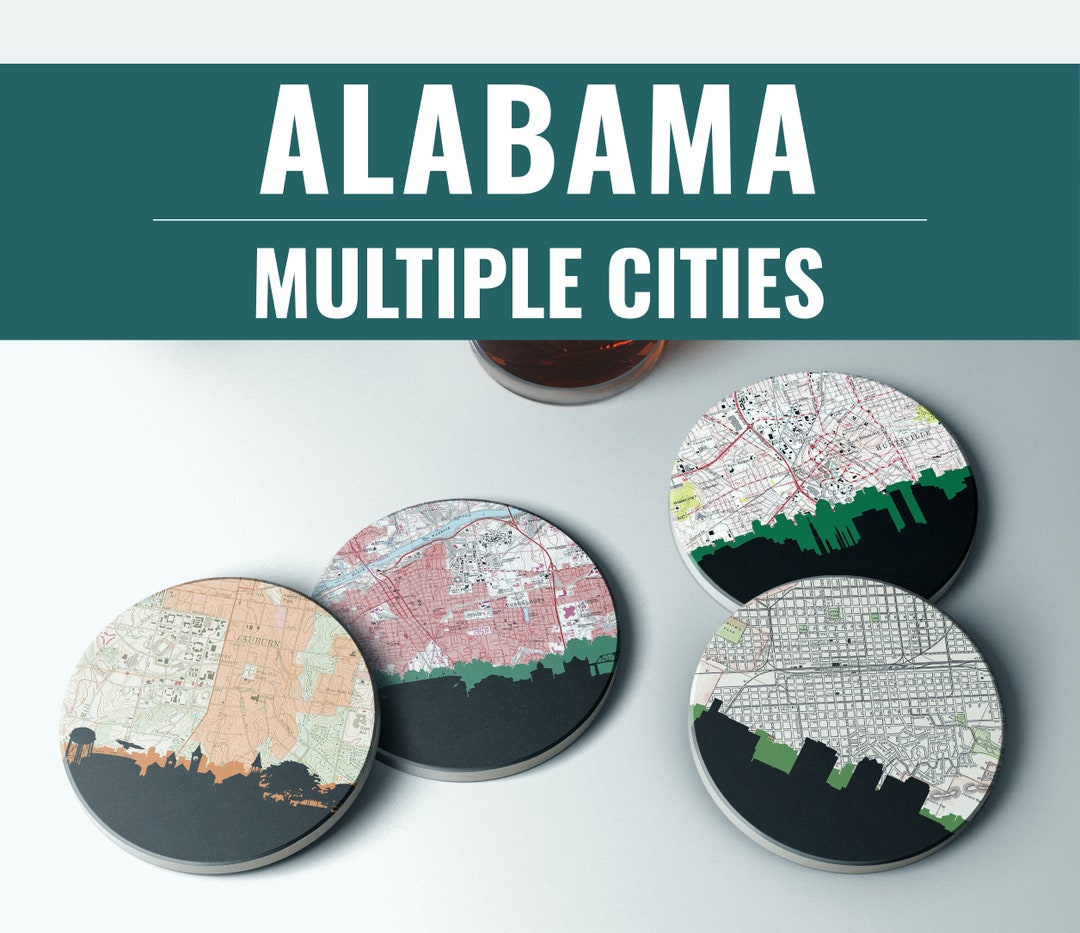 Alabama Map Gifts, Alabama Gifts for Men, Alabama Home Decor, Auburn ...